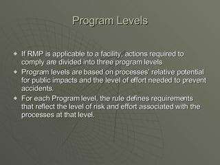 EPA RMP Regulations | PPT