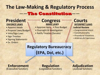The EPA & the Regulatory Process | PPT