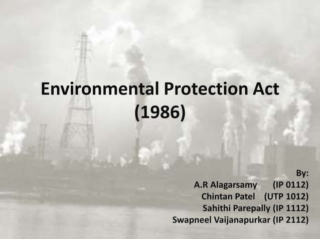 Epa (1986) | PPTX