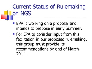 USEPA 2011-01-07 presentation | PPT