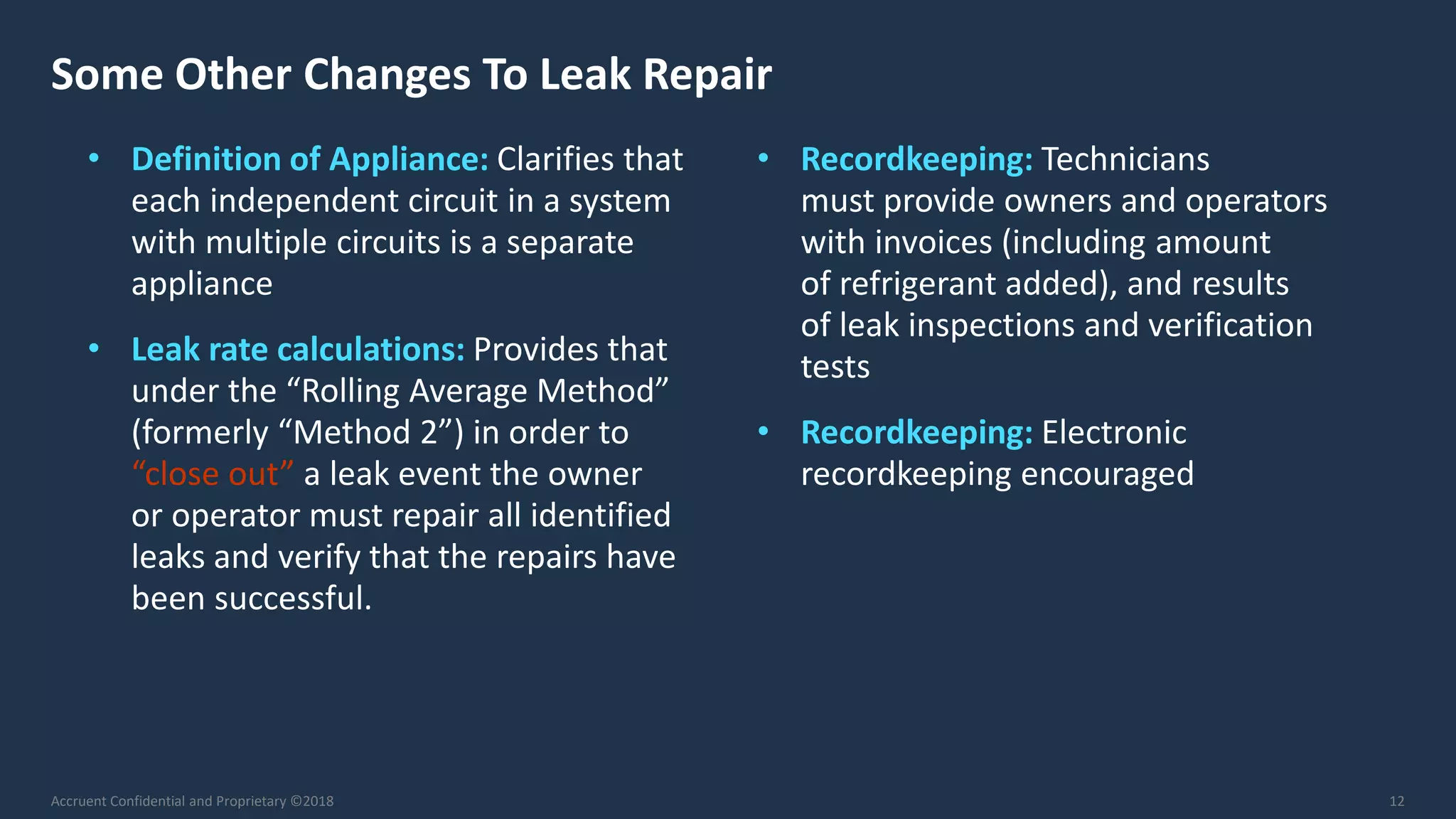 EPA Section 608 Regulation Changes 2018-2019 | PDF