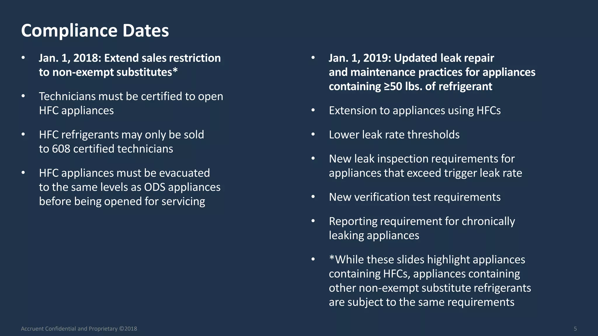 EPA Section 608 Regulation Changes 2018-2019 | PDF
