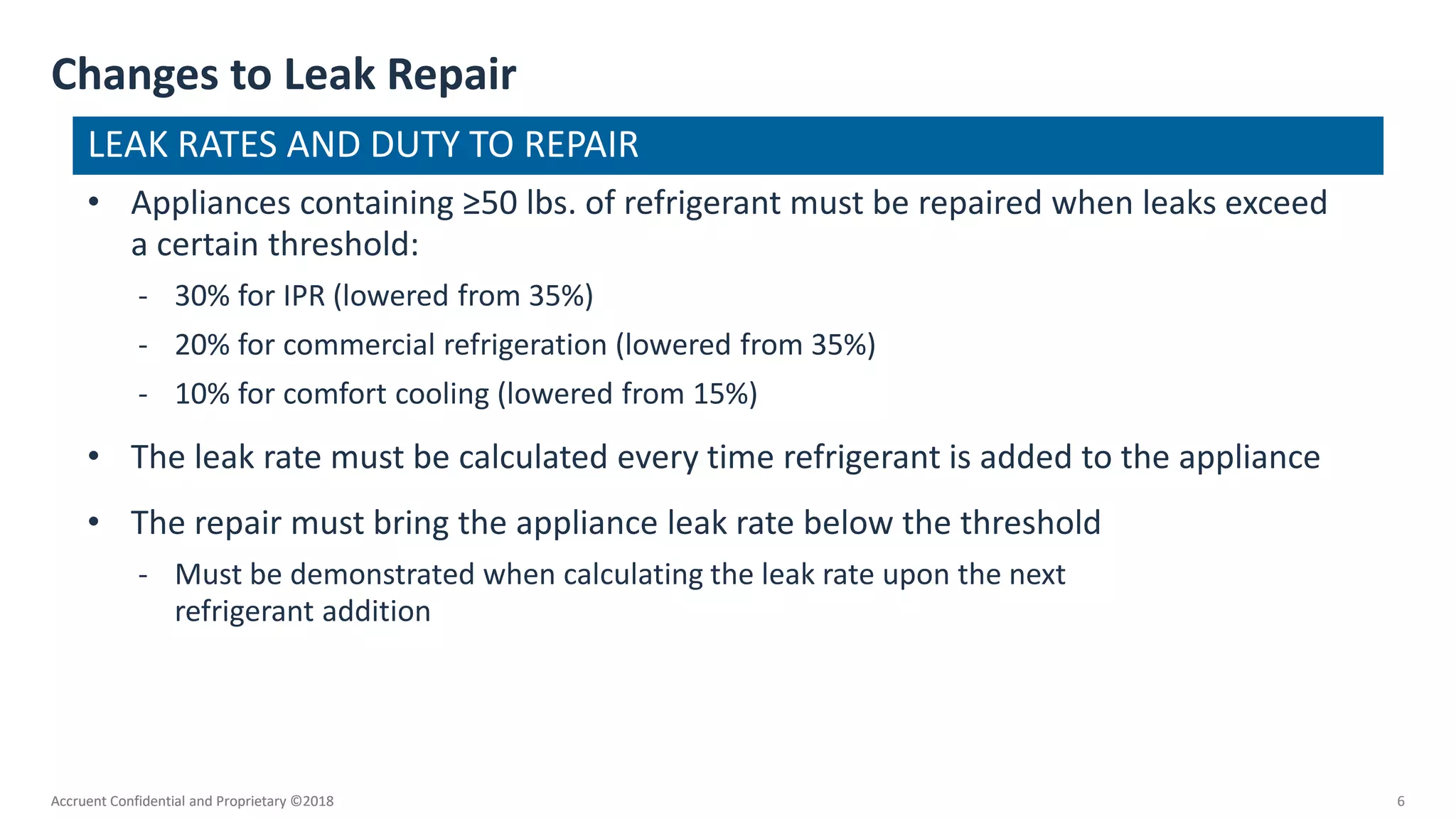EPA Section 608 Regulation Changes 2018-2019 | PDF