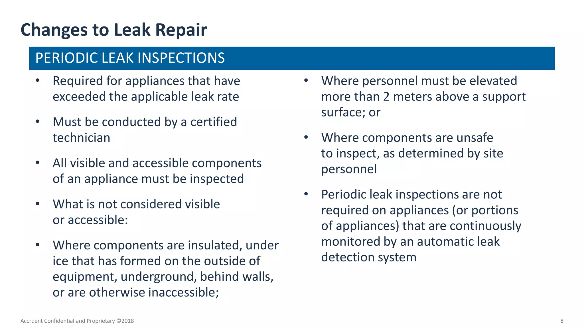 EPA Section 608 Regulation Changes 2018-2019 | PDF