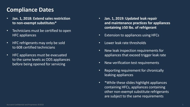 EPA Section 608 Regulation Changes 2018-2019 | PDF | Home Appliances ...