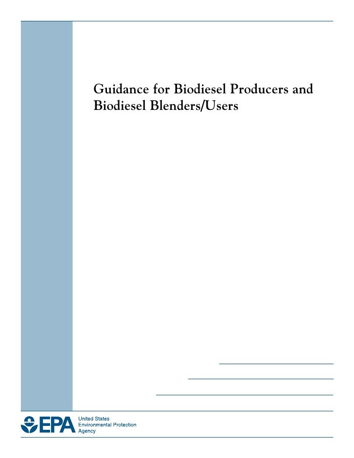 Epa Biodiesel Guidance Paper epa-biodiesel-guidance-paper