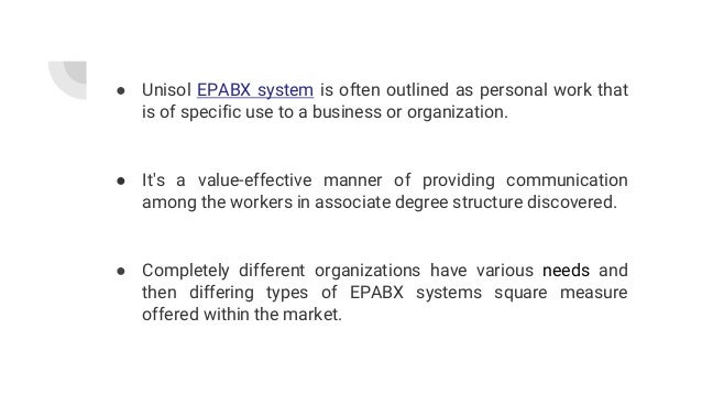 EPABX_ Intercom System | | PPT