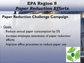 EPA Case Study- Paper/Printer Ink Reduction Strategies | PPT