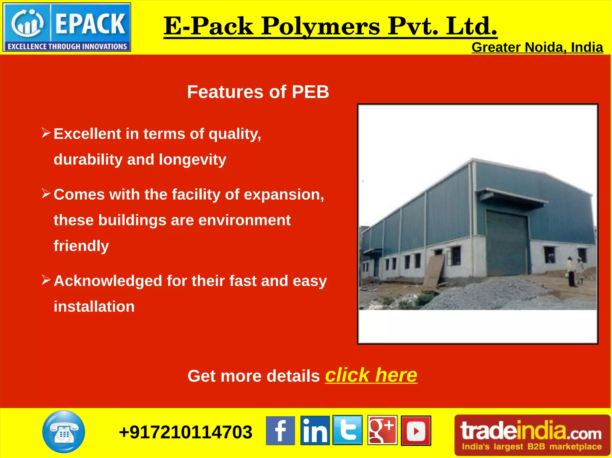 PEB Building Manufacturers, PEB Building Design Supplier in Noida | ODP