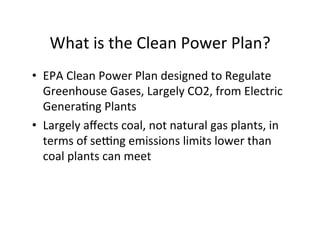 Epa clean power plan and impact on texas deatherage | PPT