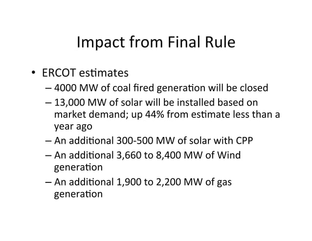 Epa clean power plan and impact on texas deatherage | PPT