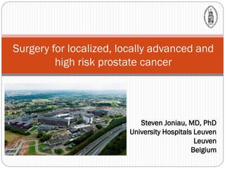 Surgery for localised, locally advanced and high risk prostate cancer | PDF
