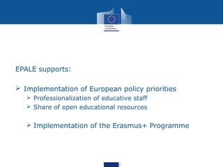 EPALE Electronic Platform for Adult Learning in Europe | PPT