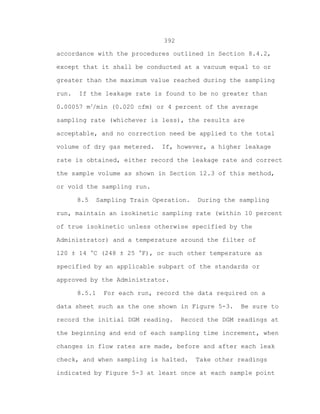 Epa method 5(m-05) | PDF