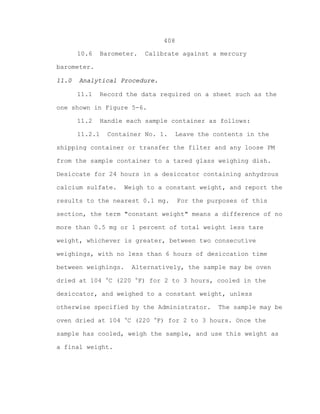 Epa method 5(m-05) | PDF