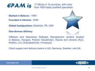 Epam presentation | PPTX