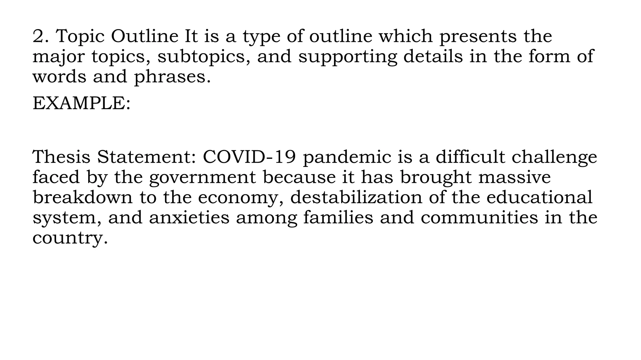 EPANDING THE CONTENT OF AN OUTLINE using notes.pptx