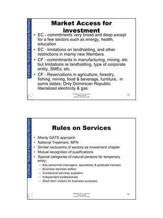CARIFORUM-EC EPA Negotiations Services And Investment (Ramesh Chaitoo ...