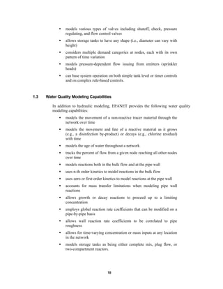 EPANET 2 Users Manual | PDF
