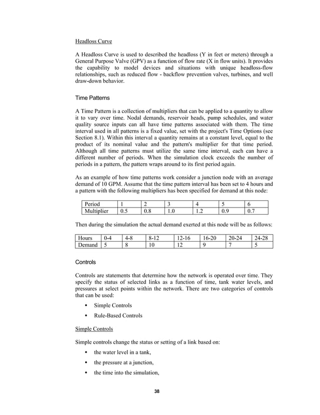 EPANET 2 Users Manual | PDF