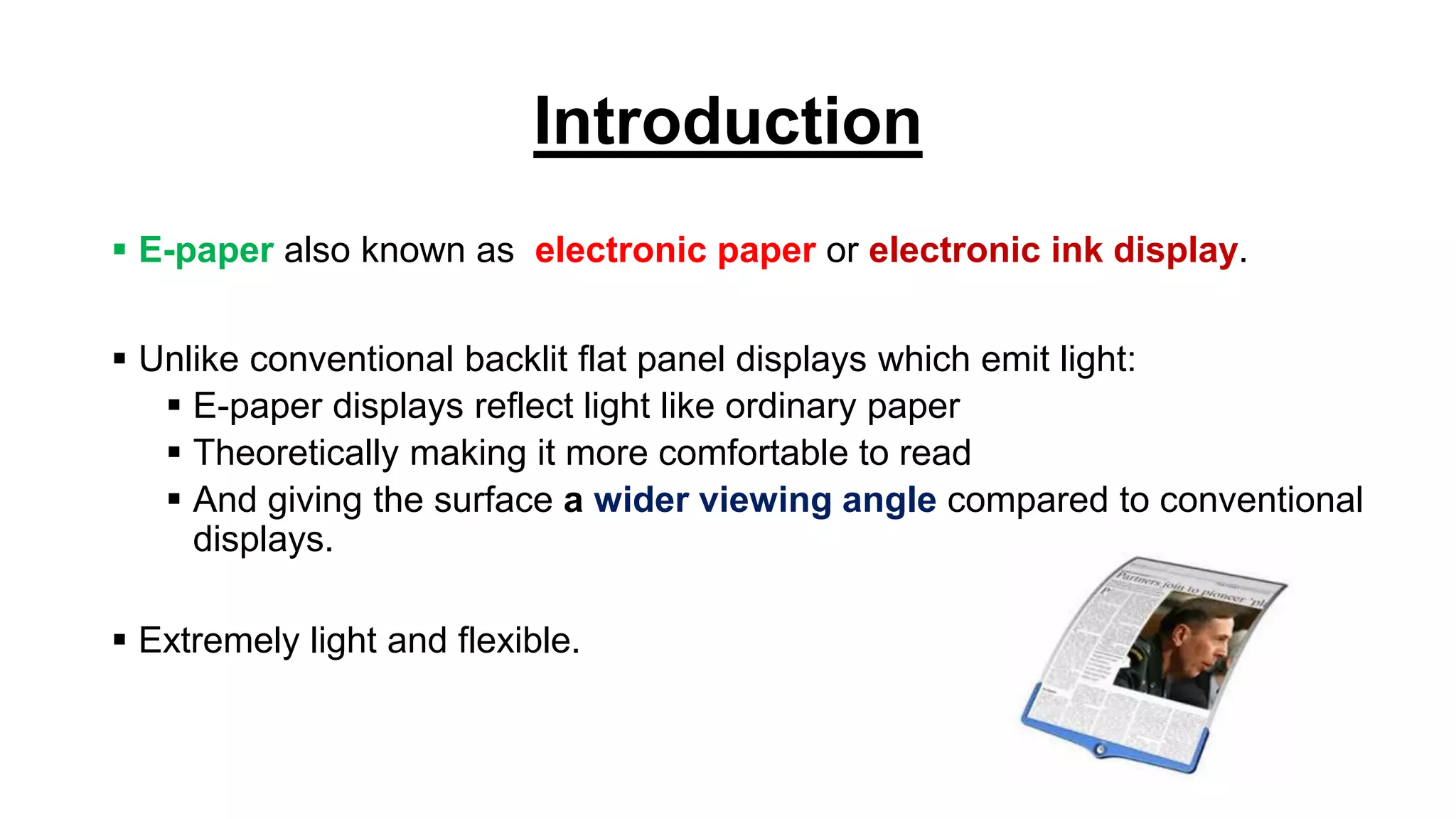 Electronic Paper (e-Paper) | PDF