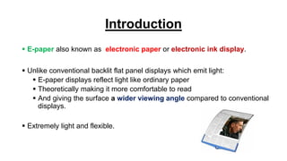 Electronic Paper (e-Paper) | PDF