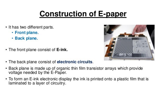 Electronic Paper (e-Paper)