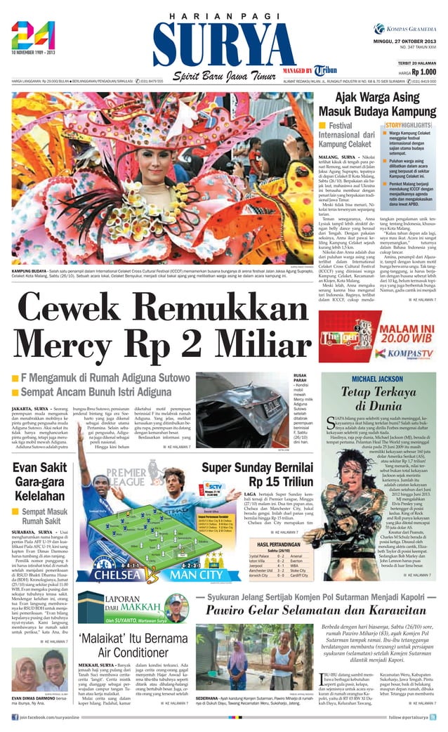 Epaper surya 27 oktober 2013 | PDF