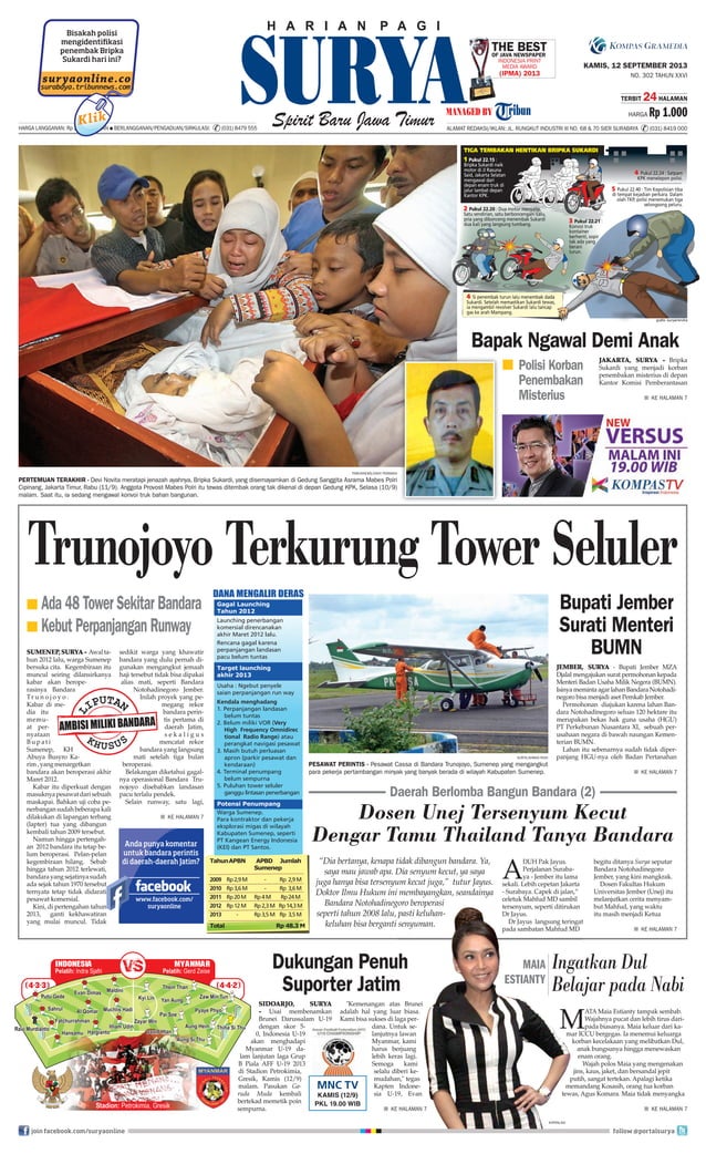 Epaper Surya 12 September 2013 | PPT