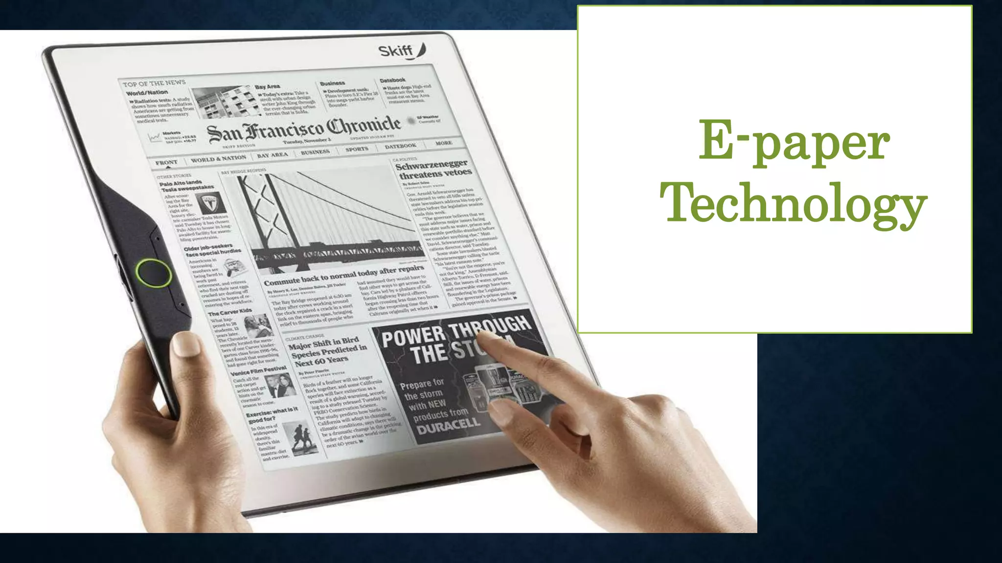E paper technology | PPTX