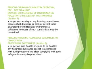 Environment protection act, Rule along with case laws. | PPTX