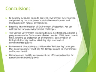 Environment protection act, Rule along with case laws. | PPTX