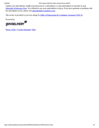 EPA Proposed Changes in Stormwater Permits Houston Texas Nationwide | PDF