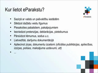 eParaksts - izmantošanas iespējas un priekšrocības | PPT