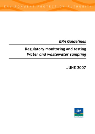 EPA Water Sampling Guide | PDF