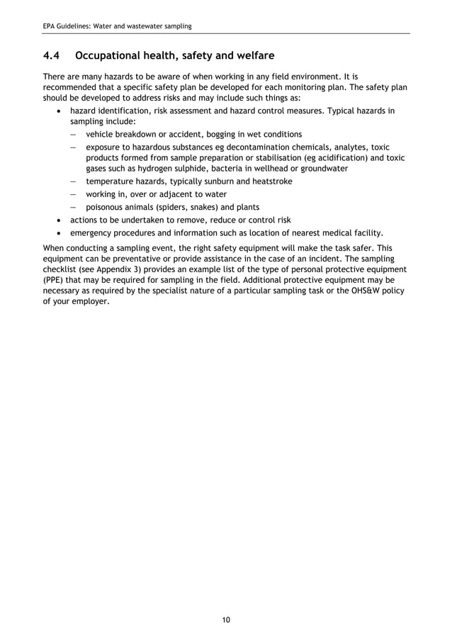 EPA Water Sampling Guide | PDF