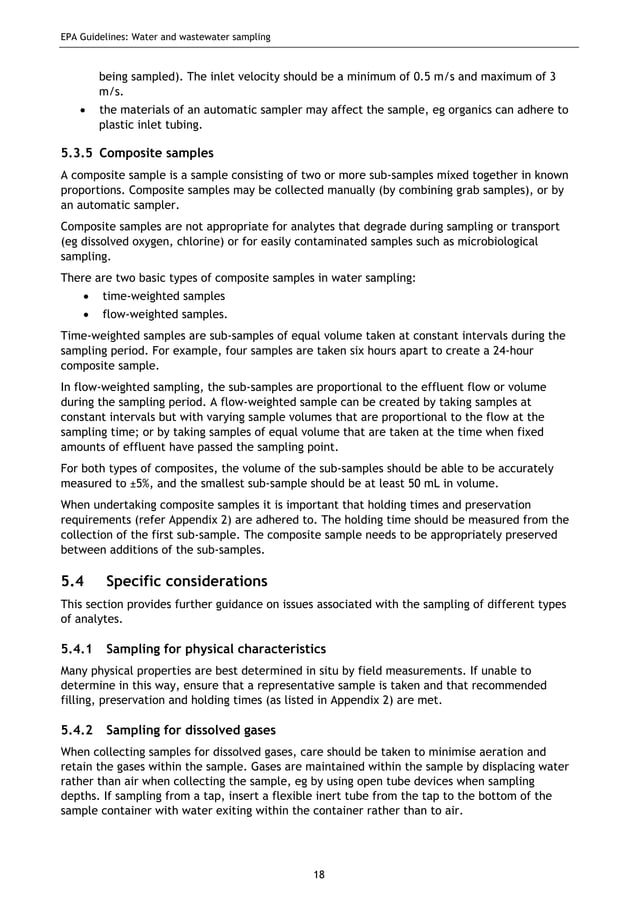 EPA Water Sampling Guide | PDF | Environmental Services Industry ...