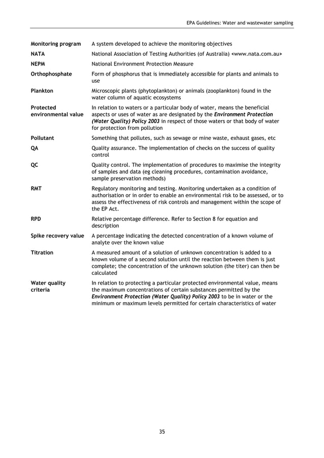 EPA Water Sampling Guide | PDF | Environmental Services Industry ...