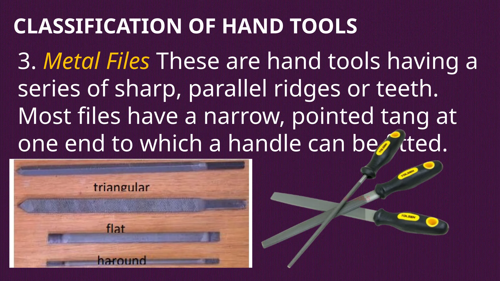 EPAS Hand tools grade 7 and 8 second quarter | PPTX