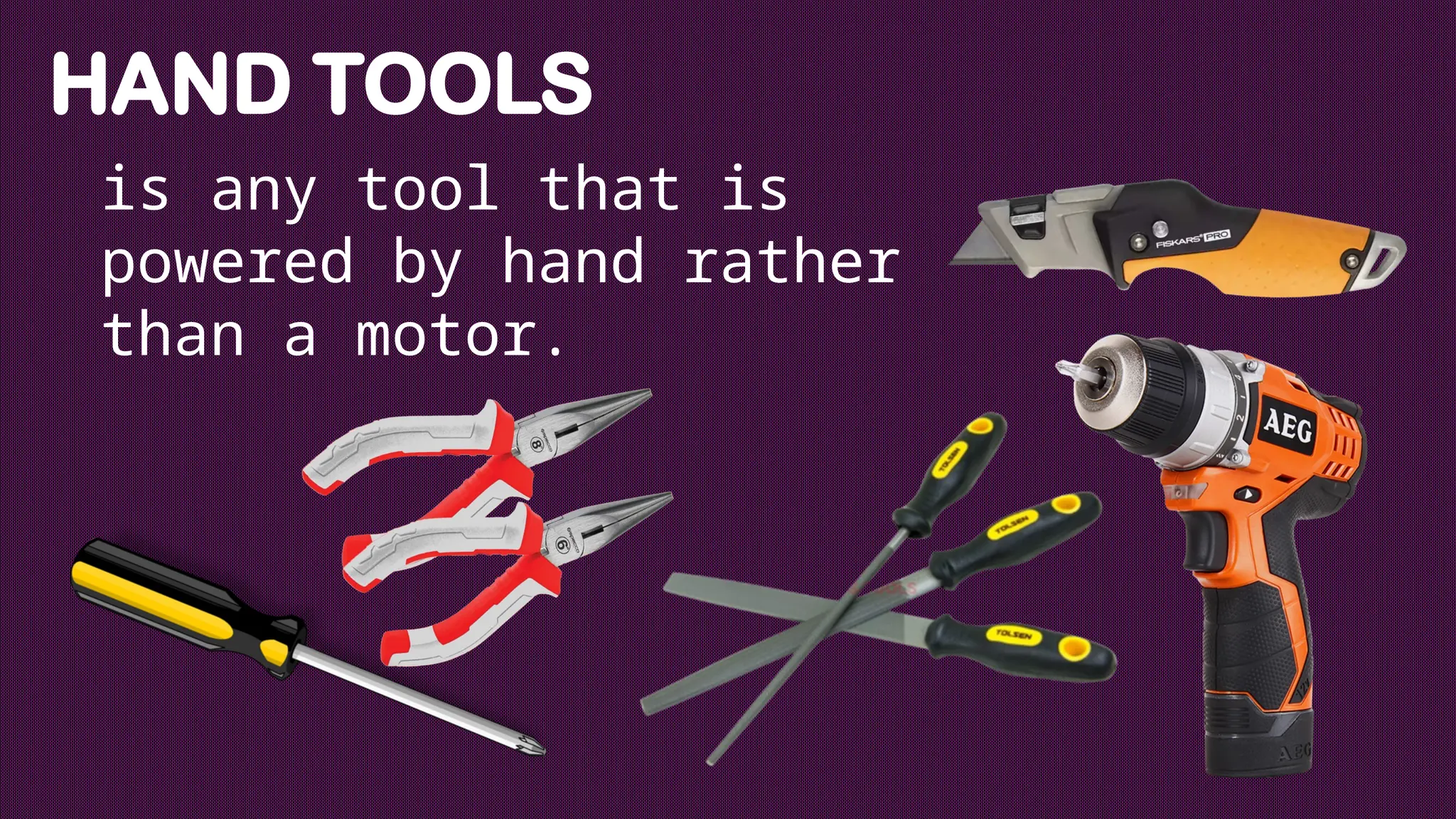 EPAS Hand tools grade 7 and 8 second quarter | PPTX