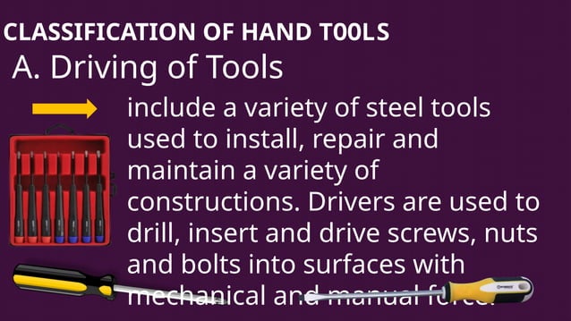 EPAS Hand tools grade 7 and 8 second quarter | PPTX
