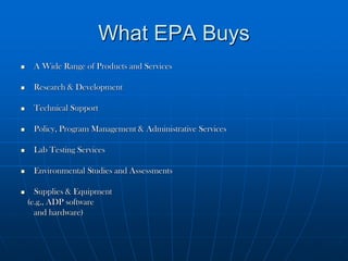 Doing Business with the EPA | PPT