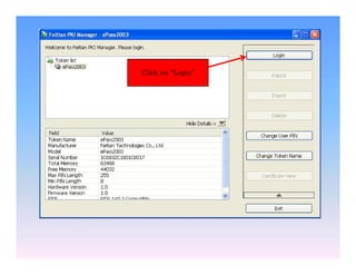 Epass 2003 token installation guide | PDF