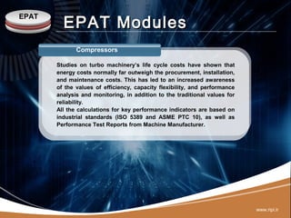 EPAT software (Energy efficiency evaluation and performance improvement ...