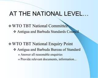 Technical Barriers to Trade - Dianne Lalla-Rodrigues - Director of the ...