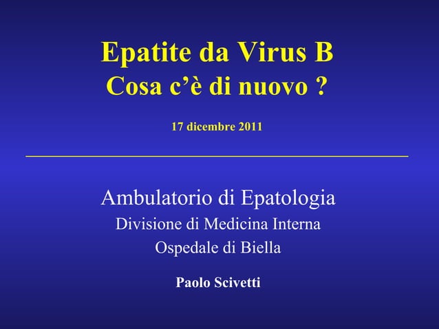 Epatite hbv 2011 | PPT
