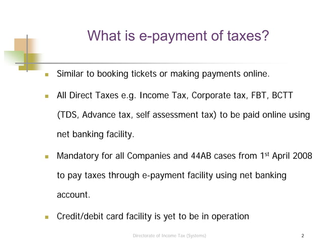 E Payment Procedure | PDF