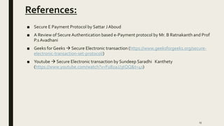 Electronic Payment Protocol | PPTX