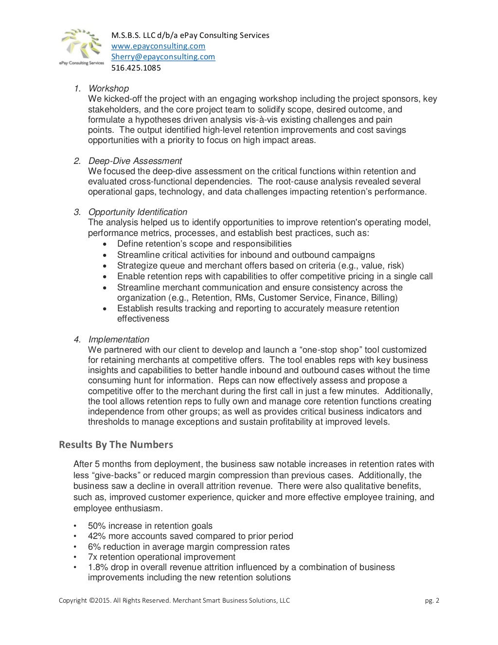 ePay Retention Case Study