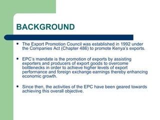 Export promotion council of india | PPT
